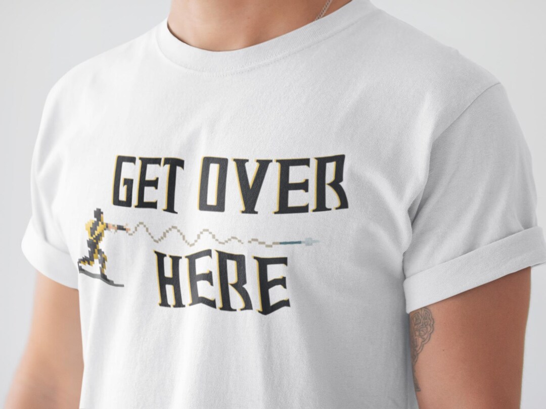 Nostalgic Pixel Art 'get Over Here' Tee: Retro Mortal Kombat Arcade ...