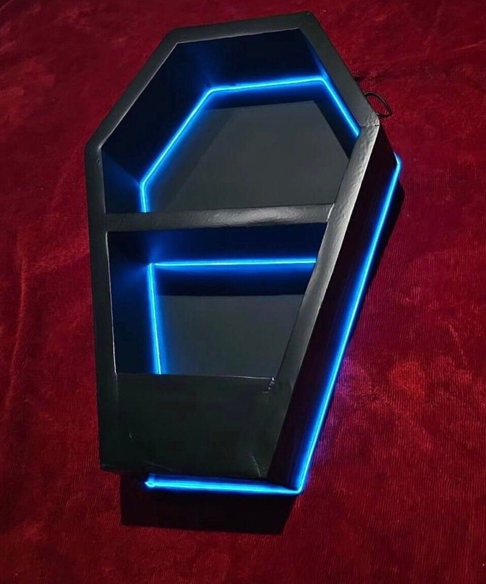 Handcrafted Coffin Shelf Gothic Shelves Perfect for - Etsy