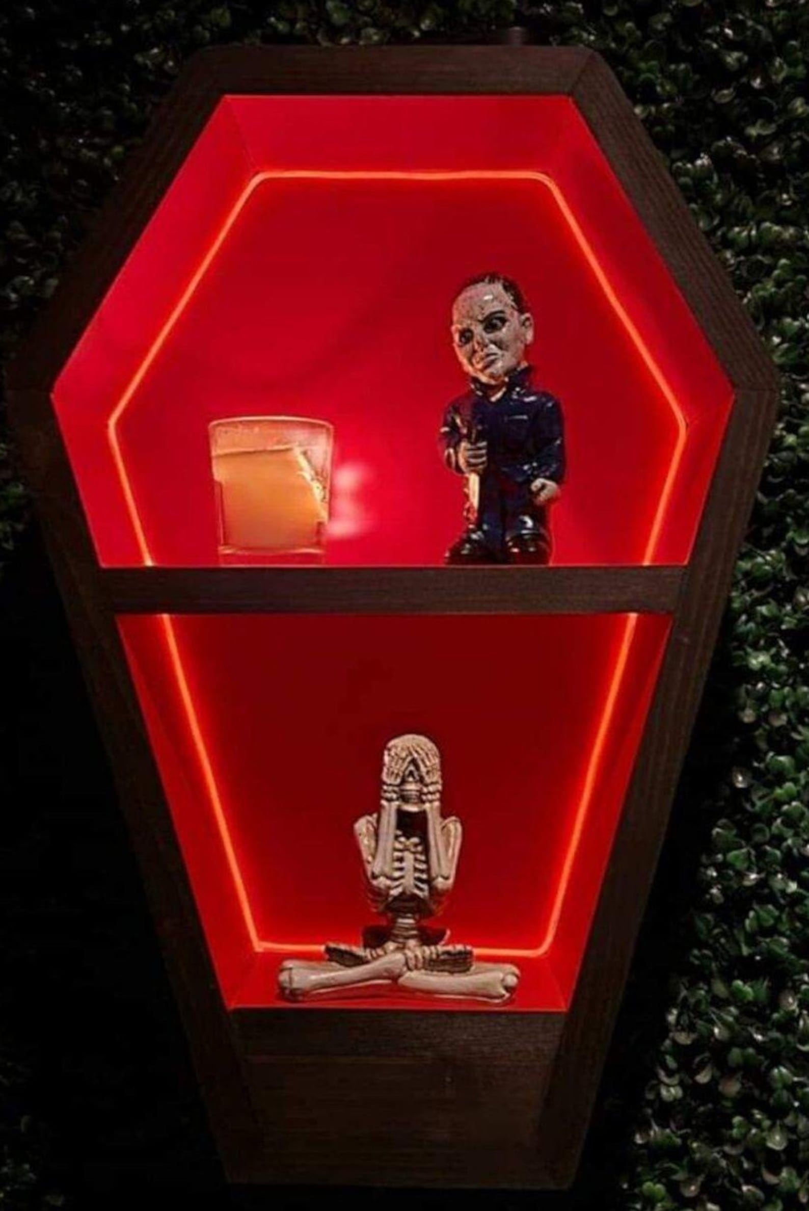 Handcrafted Halloween Coffin Shelves With Lights, Custom Made Coffins ...