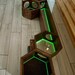 Custom Made Cat Cots Hexagon Floating Shelves With Lights Cat Beds Play ...
