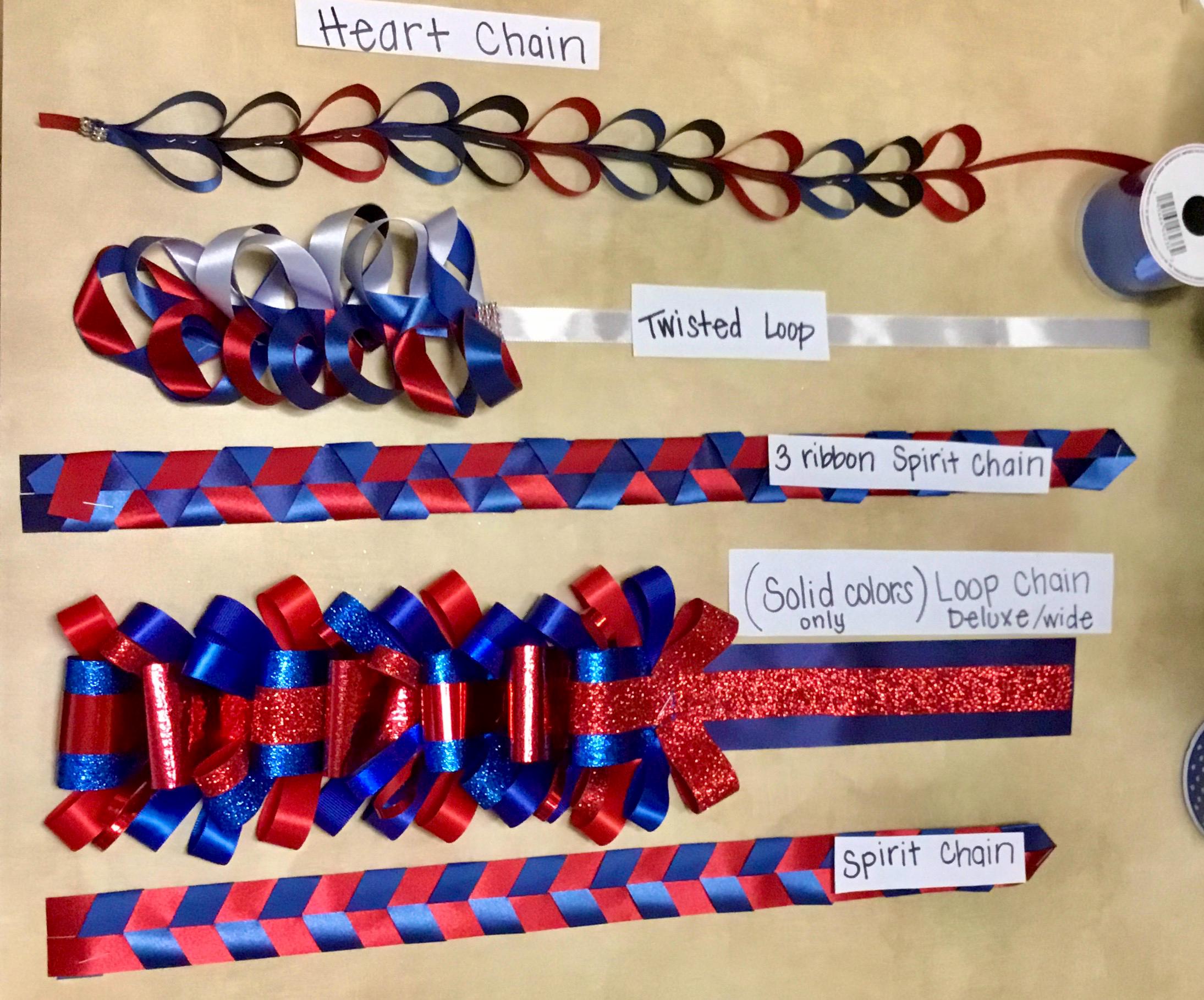 Custom, Made to Order, HOCO Homecoming Garter Mum Chains & Braids ...