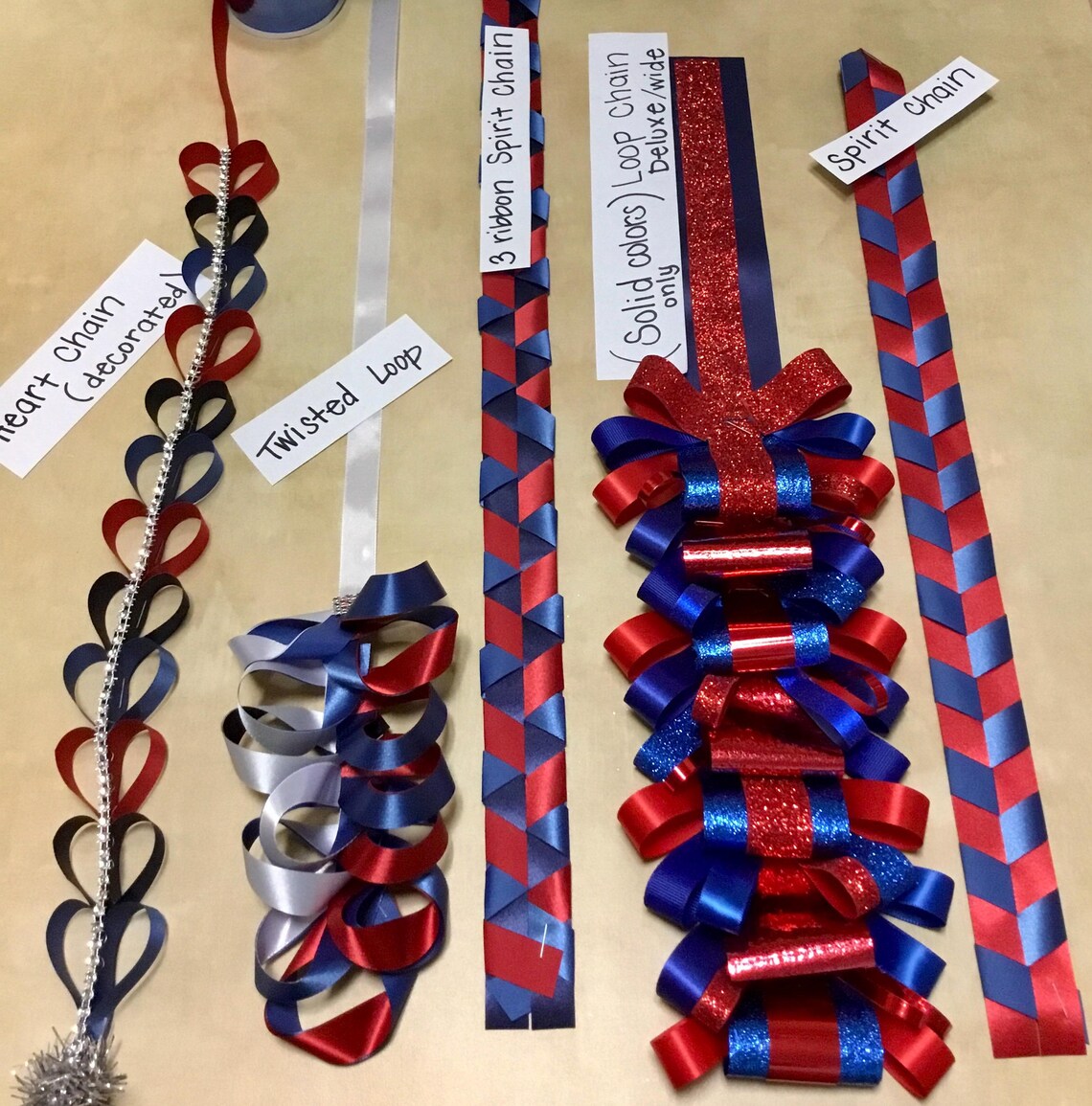 Custom, Made to Order, HOCO Homecoming Garter Mum Chains & Braids ...