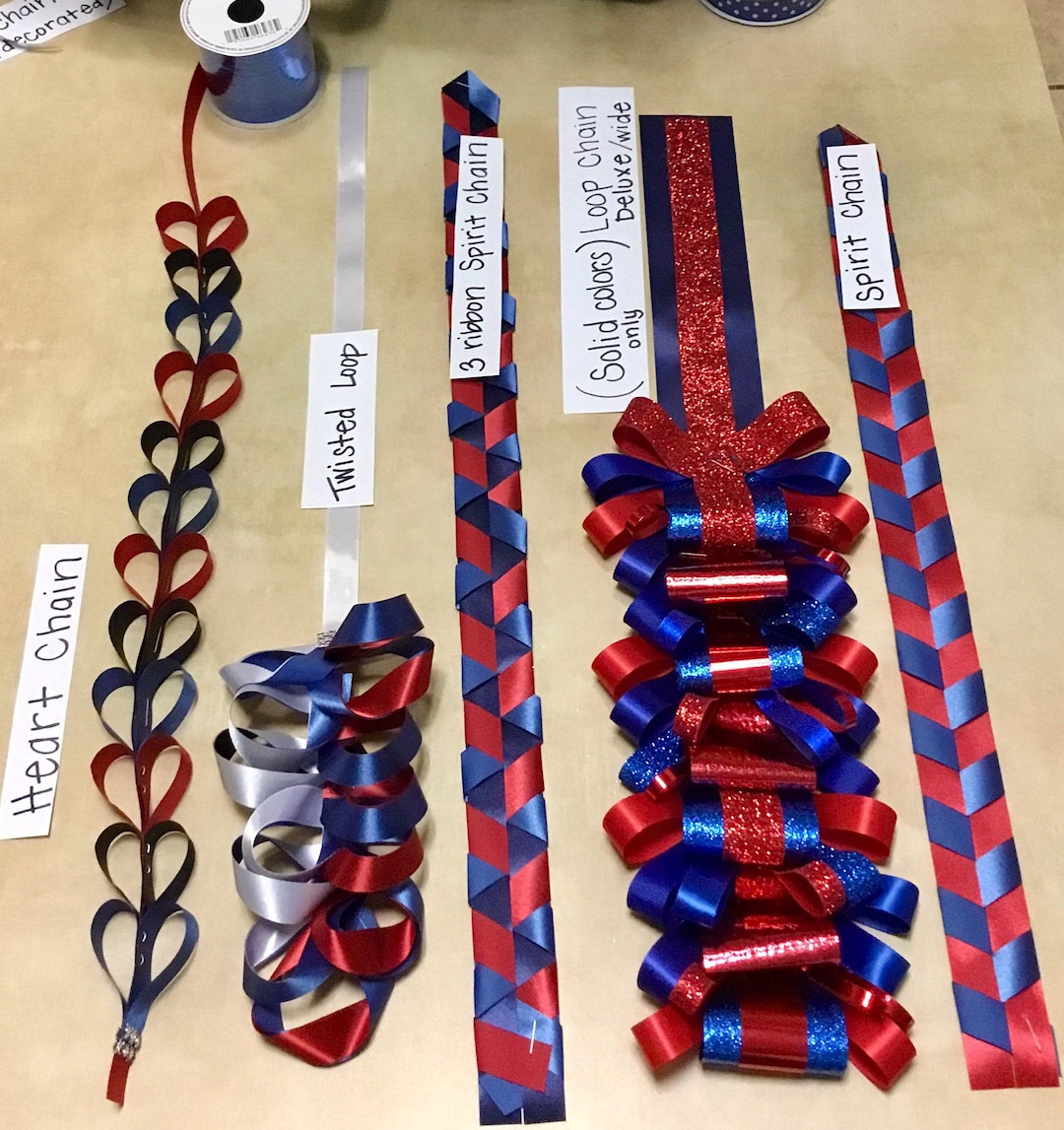 Custom, Made to Order, HOCO Homecoming Garter Mum Chains & Braids ...