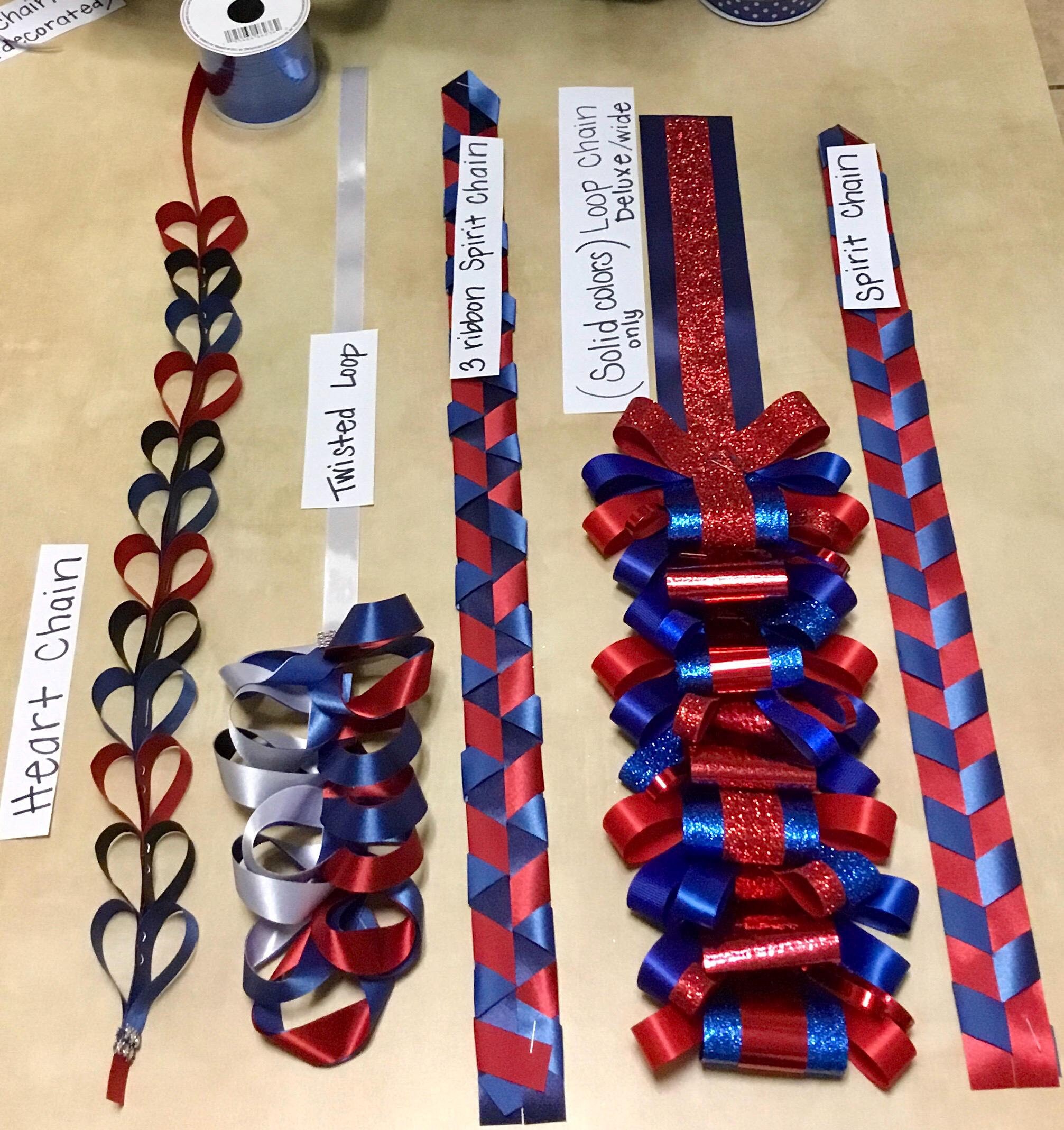 Custom, Made to Order, HOCO Homecoming Garter Mum Chains & Braids ...