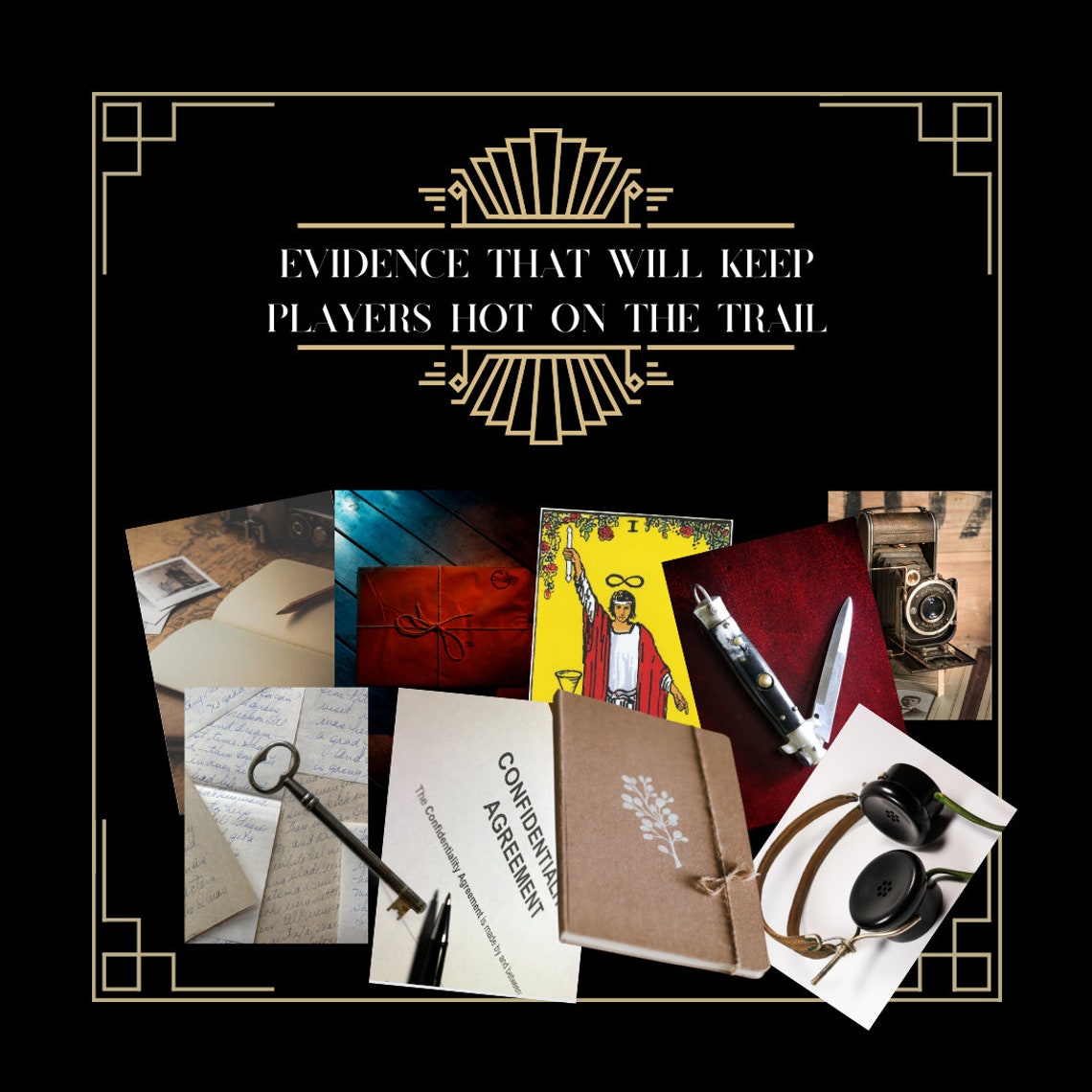 Hollywood Glamour Murder Mystery Game Murder Mystery Party Murder ...