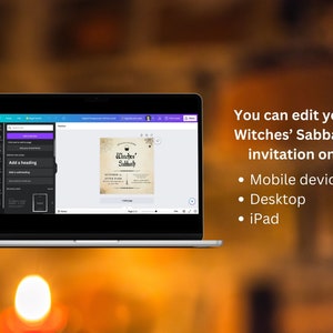 Halloween Invitation Template| Witch Invitation | Halloween Invitation ...