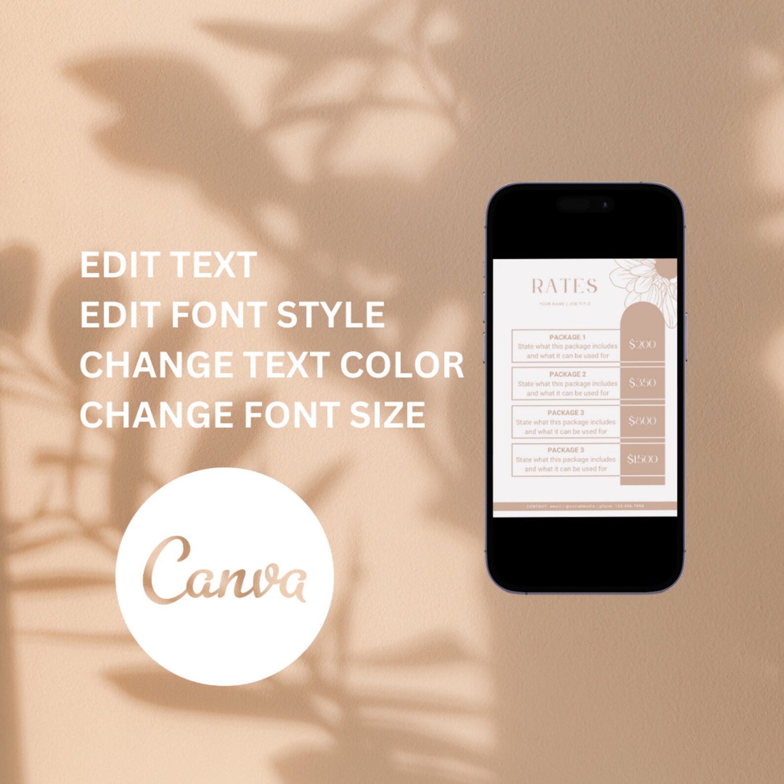 UGC and Content Creator Rate Card Rate Sheet, Rate Sheet Template, Rate ...