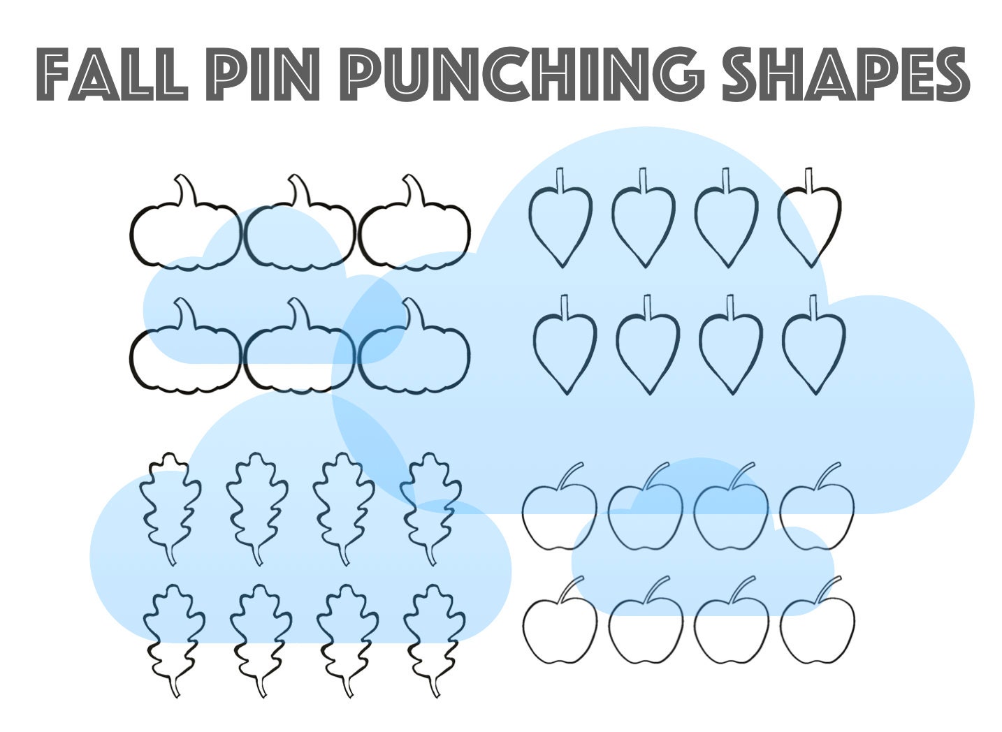 Montessori Pin Punching Fall Shapes - Etsy