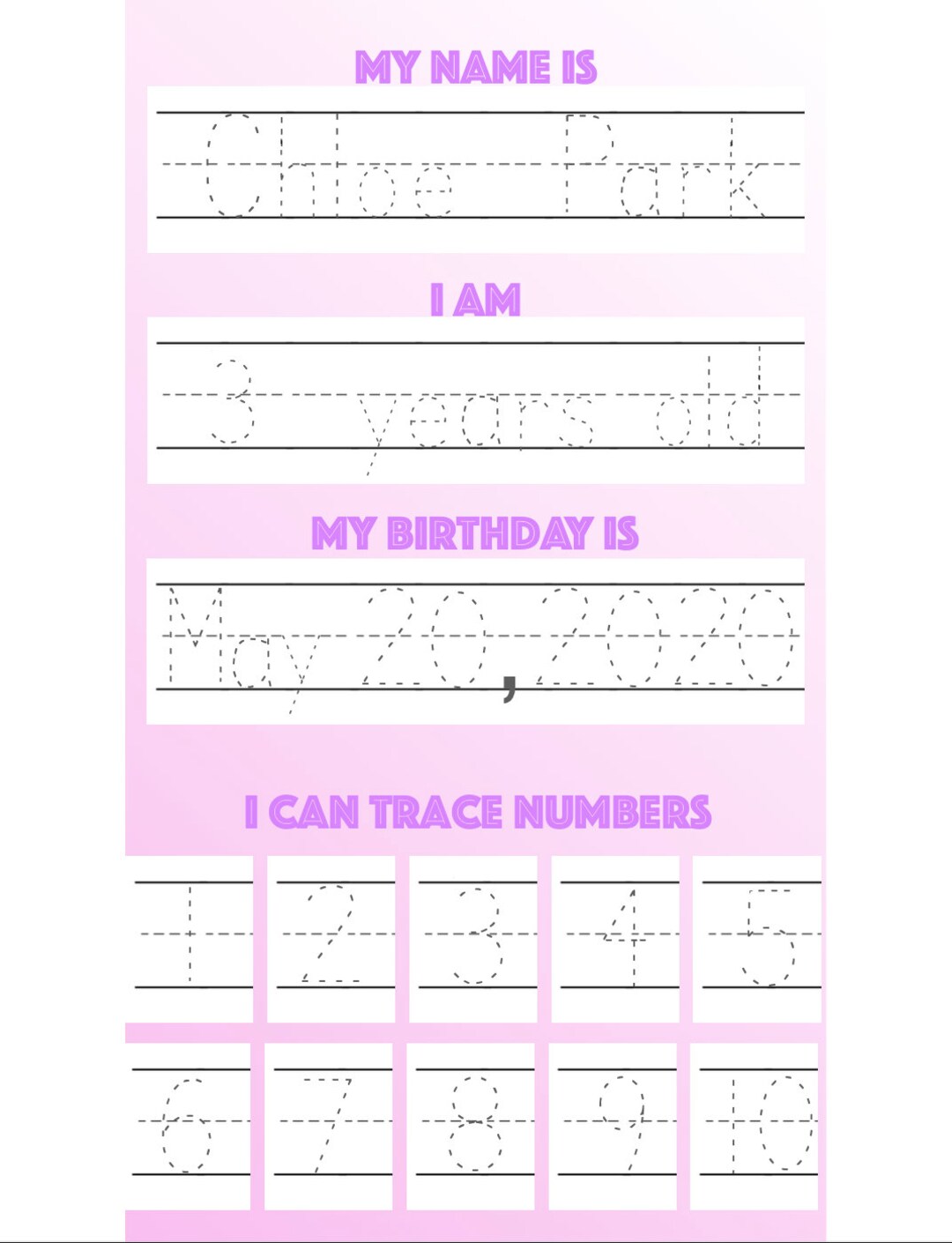 Personalized Handwriting Paper - Etsy