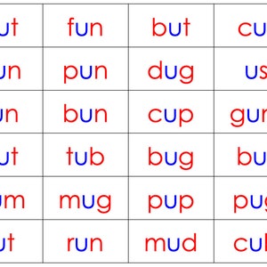 Montessori Phonetic Reading Cards - Etsy