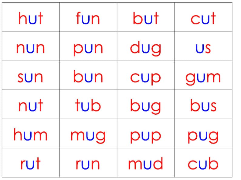 Montessori Phonetic Reading Cards - Etsy