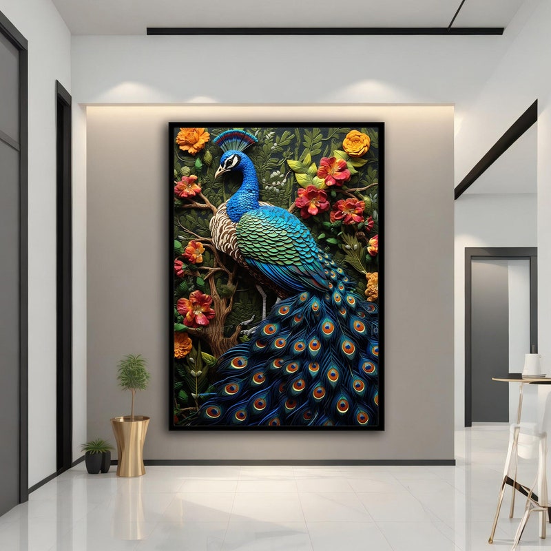 Peacock Wall Decor - Etsy