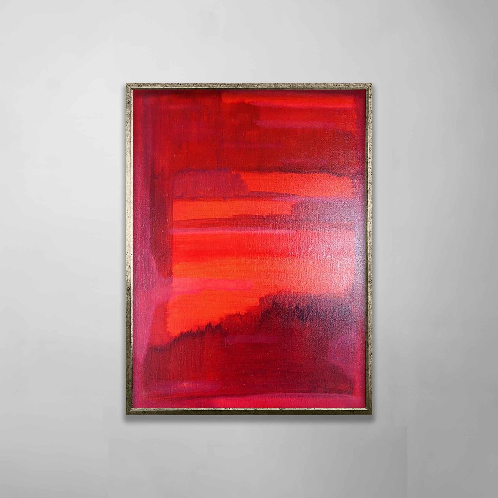 Mark Rothko Red Canvas Wall Art , Mark Rothko Production , Modern Wall ...