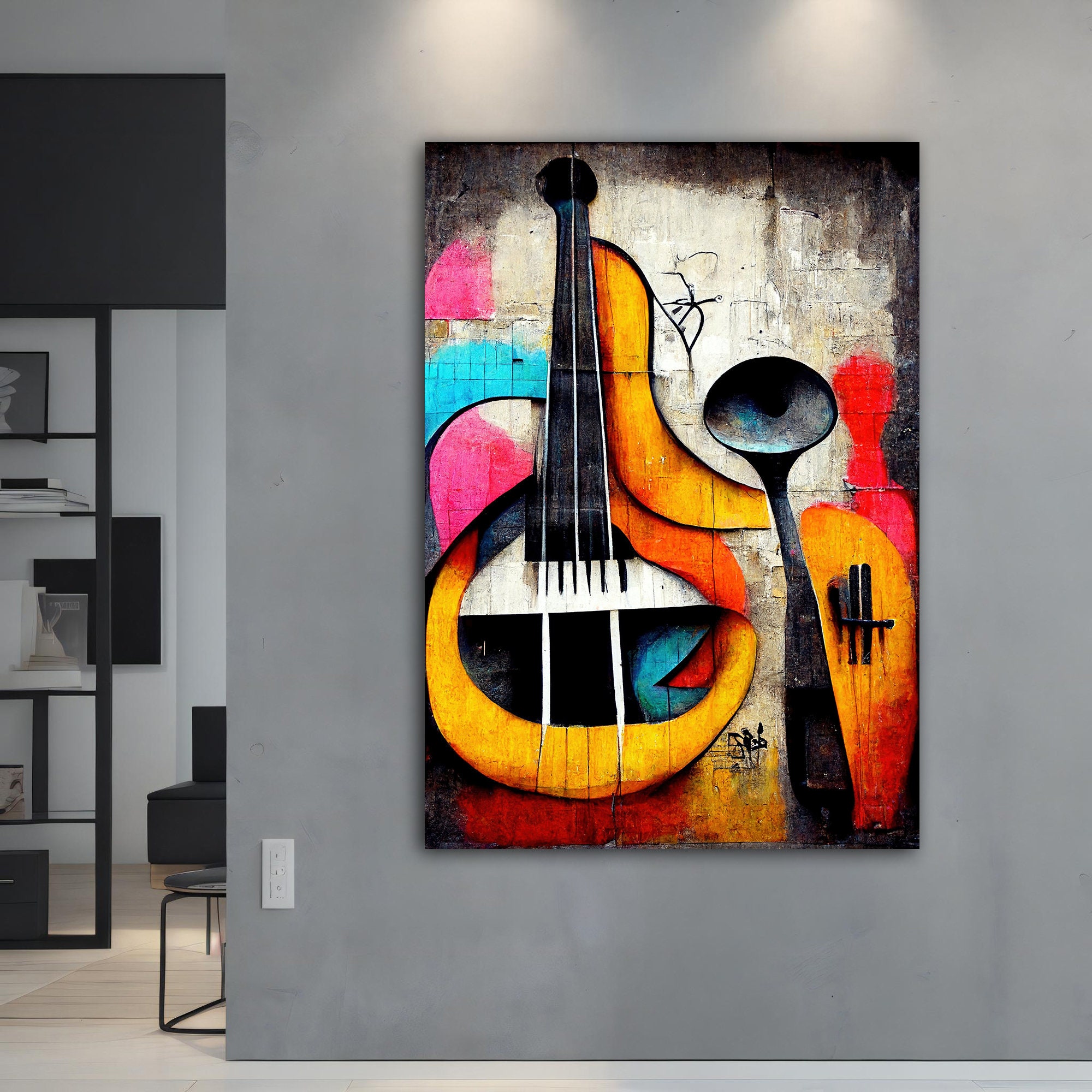 Instruments Canvas Wall Art, Instruments Print Canvas, Instrument Wall ...