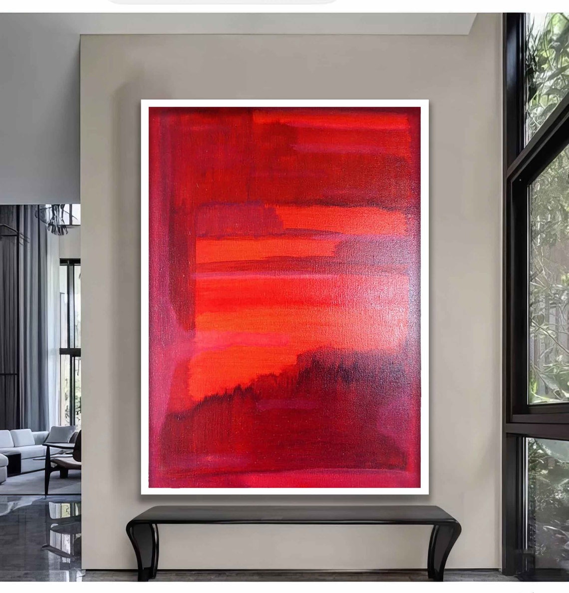 Mark Rothko Red Canvas Wall Art , Mark Rothko Production , Modern Wall ...