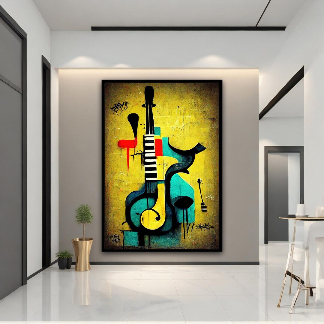 Instruments Canvas Wall Art, Instruments Print Canvas, Instrument Wall ...