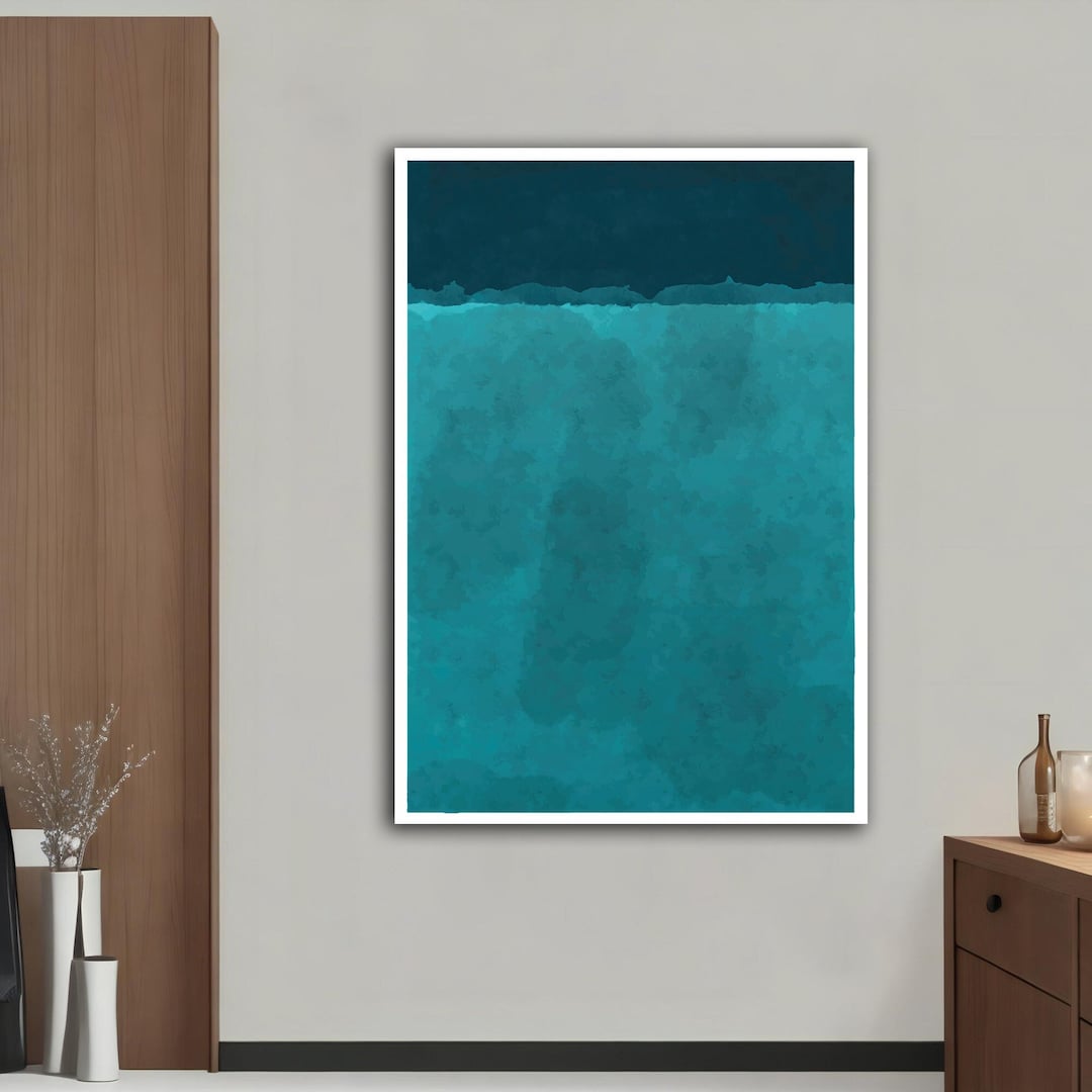 Mark Rothko Turquoise Canvas Wall Art , Mark Rothko Production , Modern ...