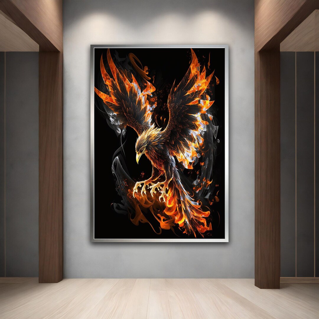 Phoenix Wall Art Canvas, Canvas Print, Phoenix Canvas Print, Phoenix ...