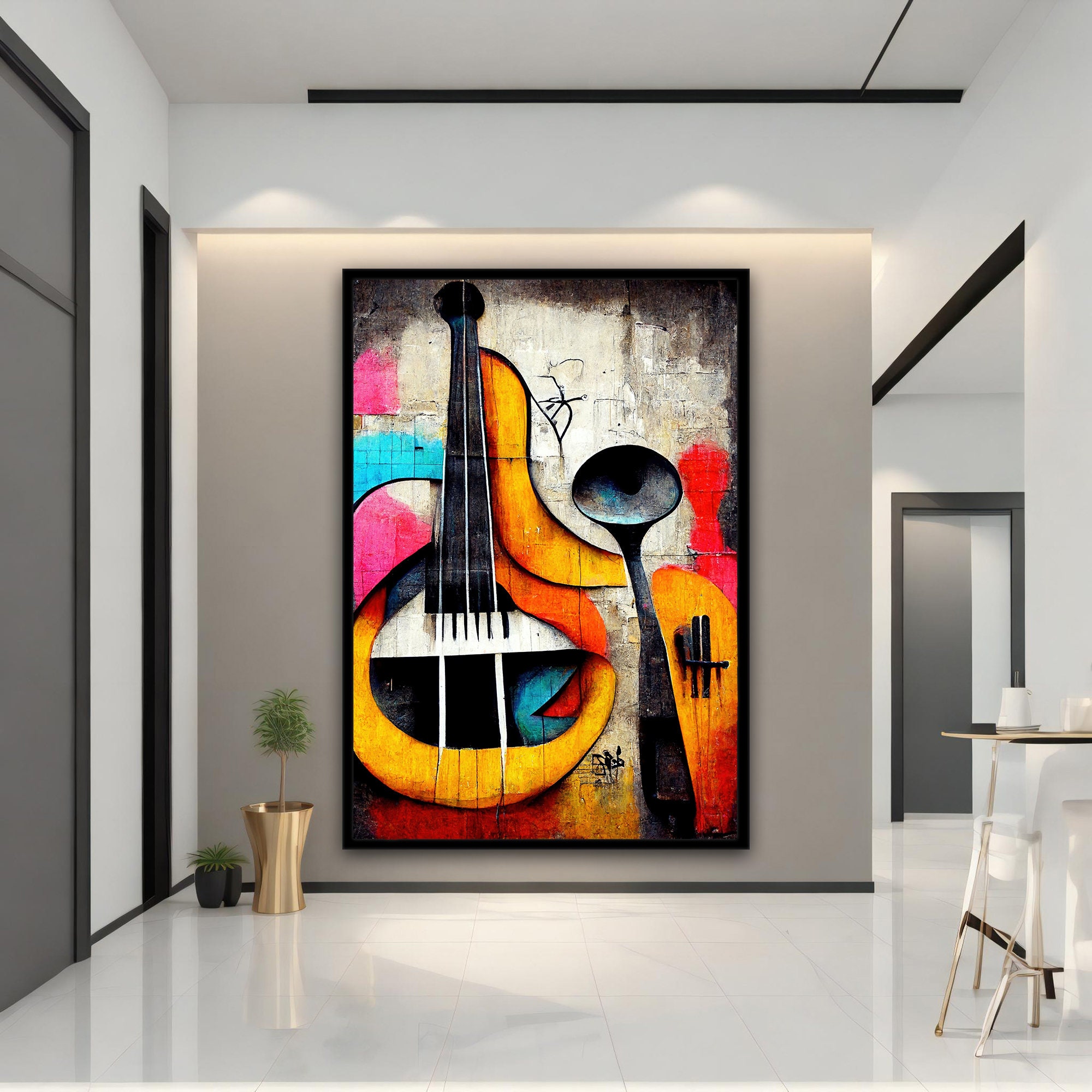 Instruments Canvas Wall Art, Instruments Print Canvas, Instrument Wall ...