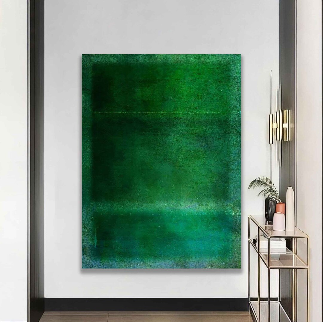 Mark Rothko Green Canvas Wall Art , Mark Rothko Production, Mark Rothko ...