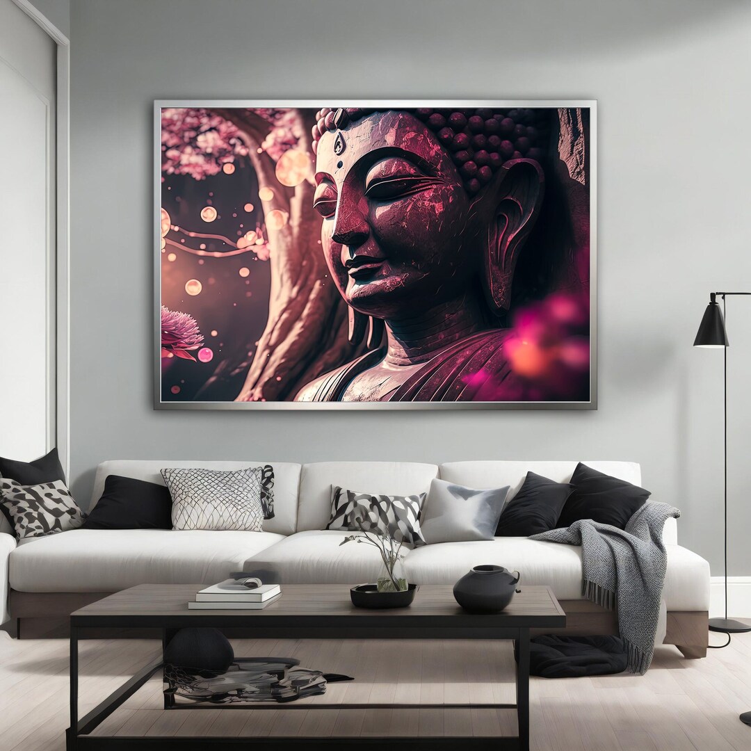 Buddha Canvas Wall Art, Buddha Print Canvas, Buddha Wall Art, Buddha ...