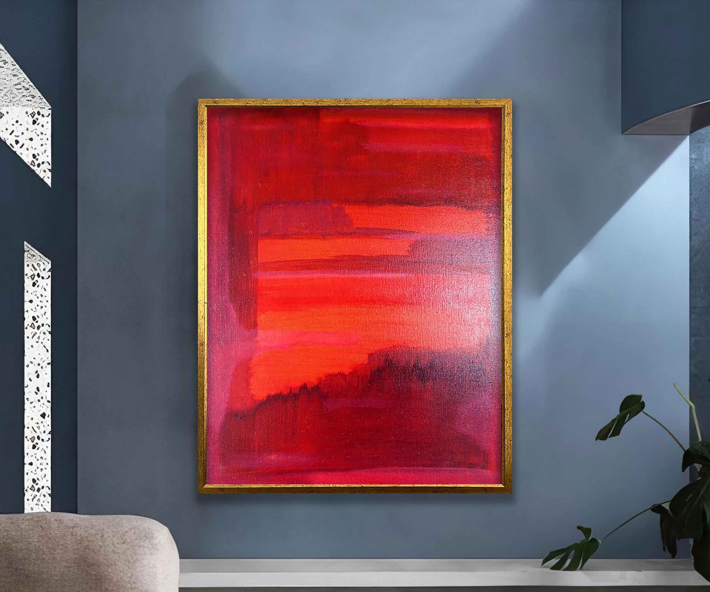 Mark Rothko Red Canvas Wall Art , Mark Rothko Production , Modern Wall ...