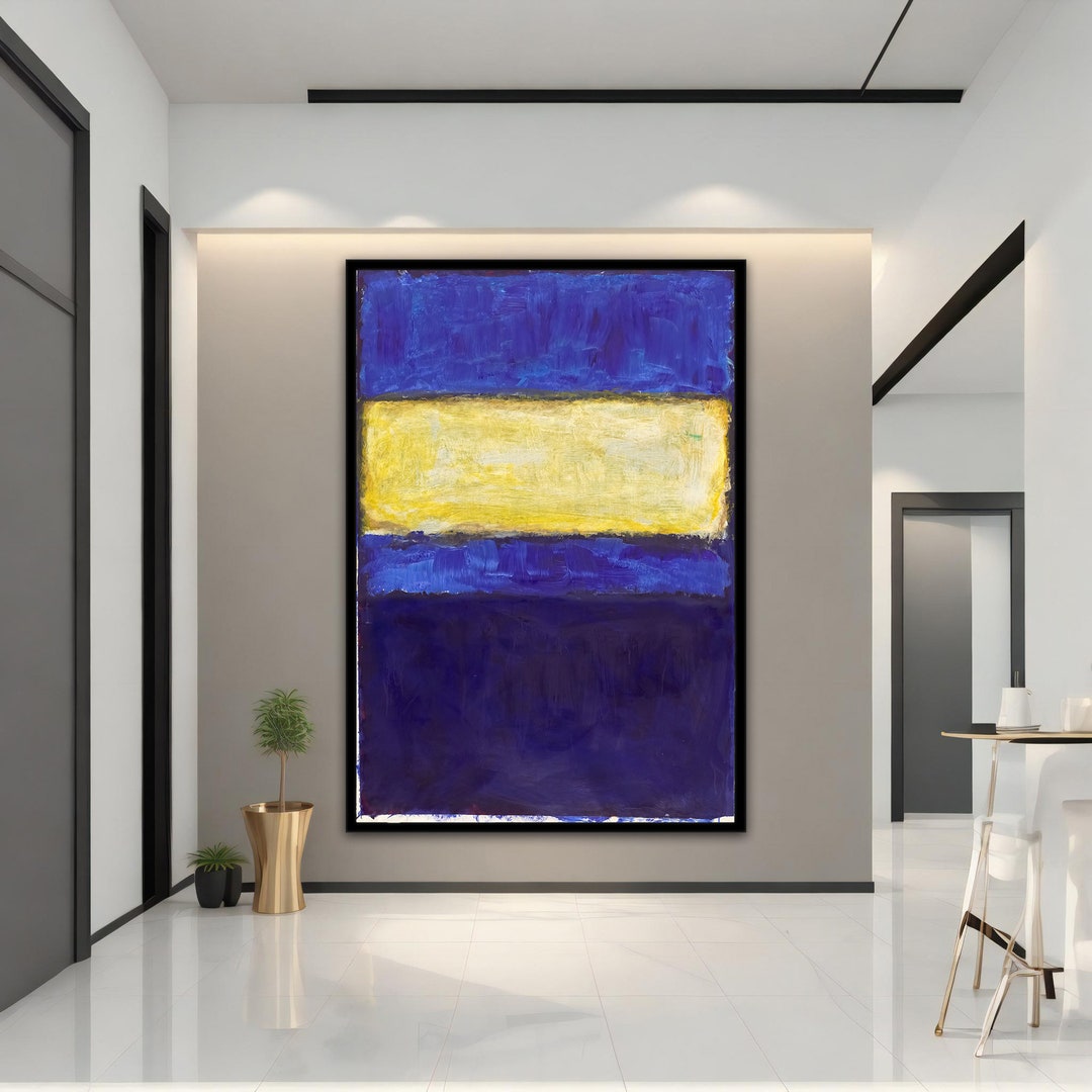 Mark Rothko Yellow and Blue Canvas Wall Art , Mark Rothko Production ...