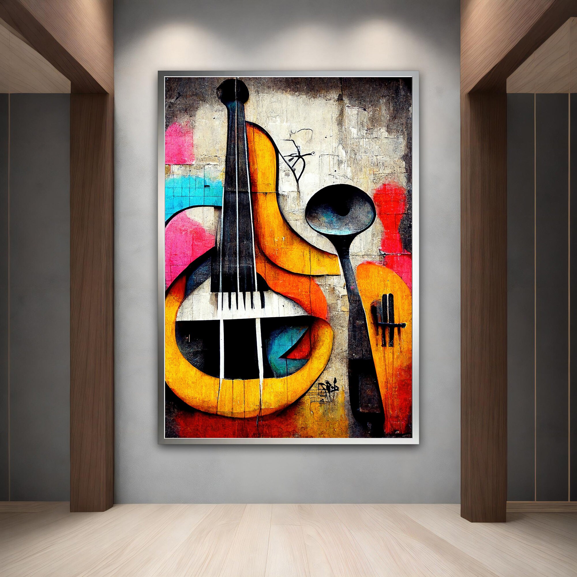 Instruments Canvas Wall Art, Instruments Print Canvas, Instrument Wall ...