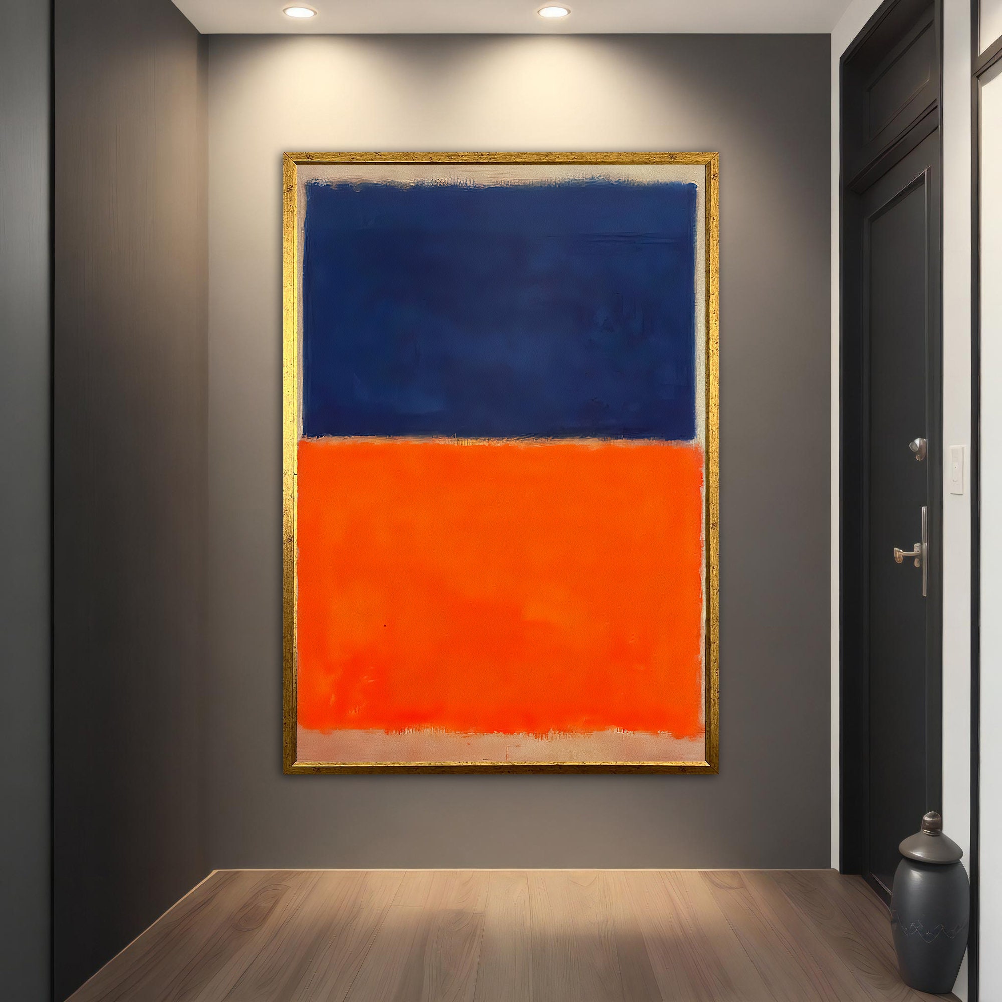 Mark Rothko Orange and Blue Canvas Wall Art , Mark Rothko Production ...
