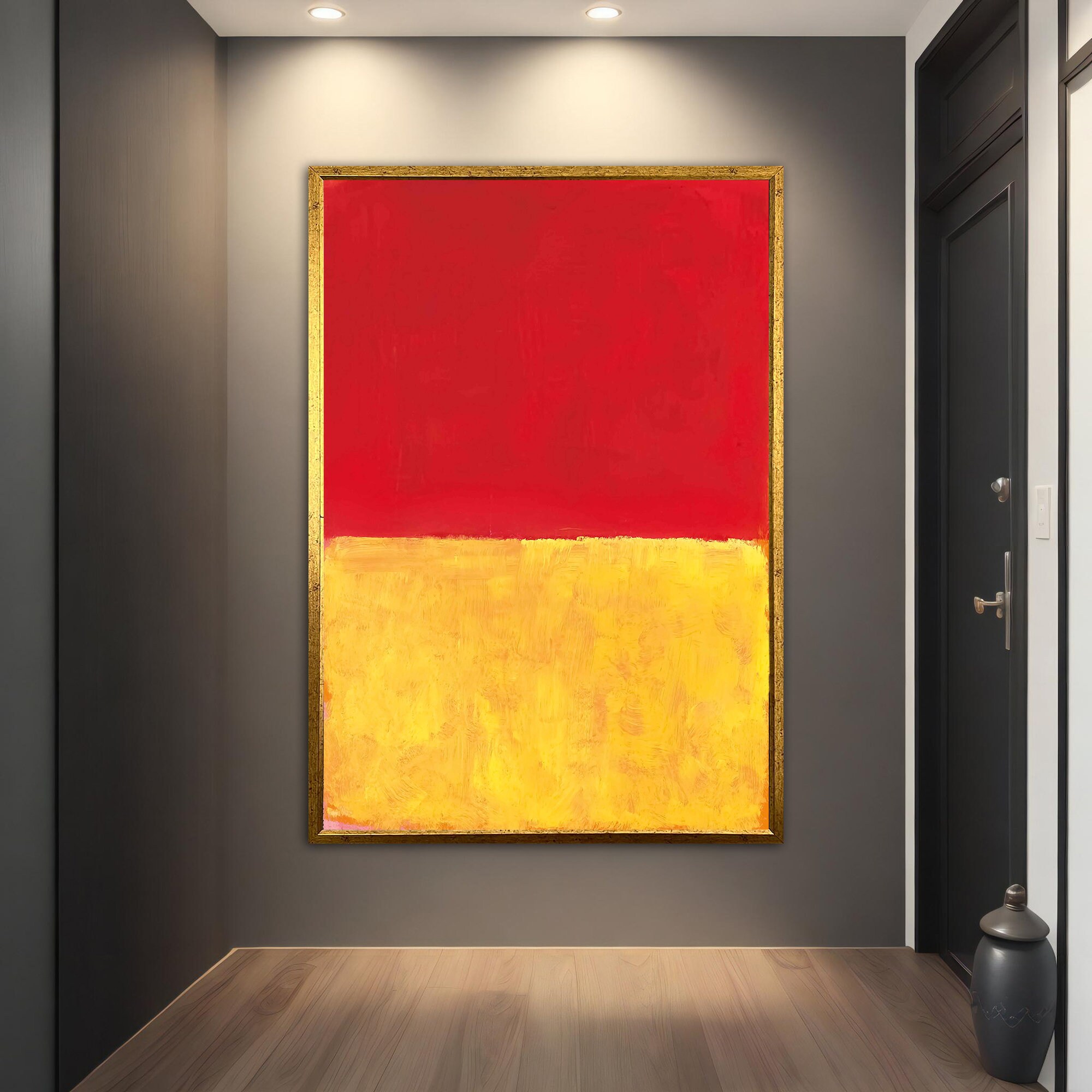 Mark Rothko Yellow and Red Canvas Wall Art , Mark Rothko Production ...