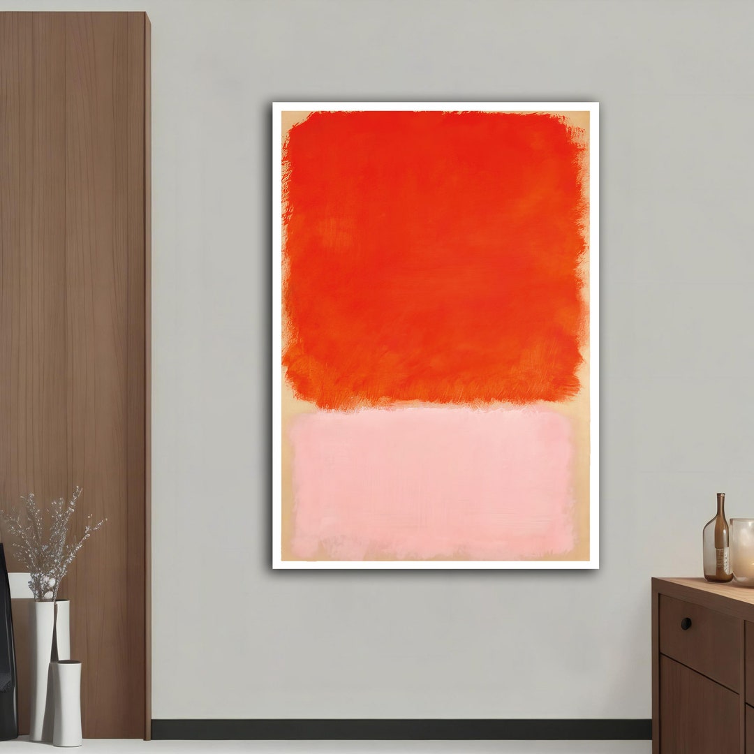Mark Orange Canvas Wall Art , Mark Rothko Production , Modern Wall Art ...