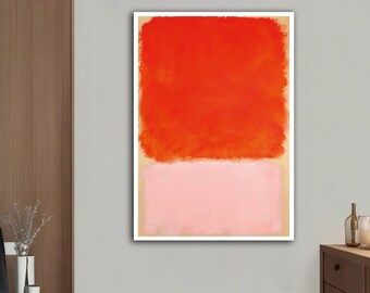 Mark Rothko Red Canvas Wall Art , Mark Rothko Production , Modern Wall ...