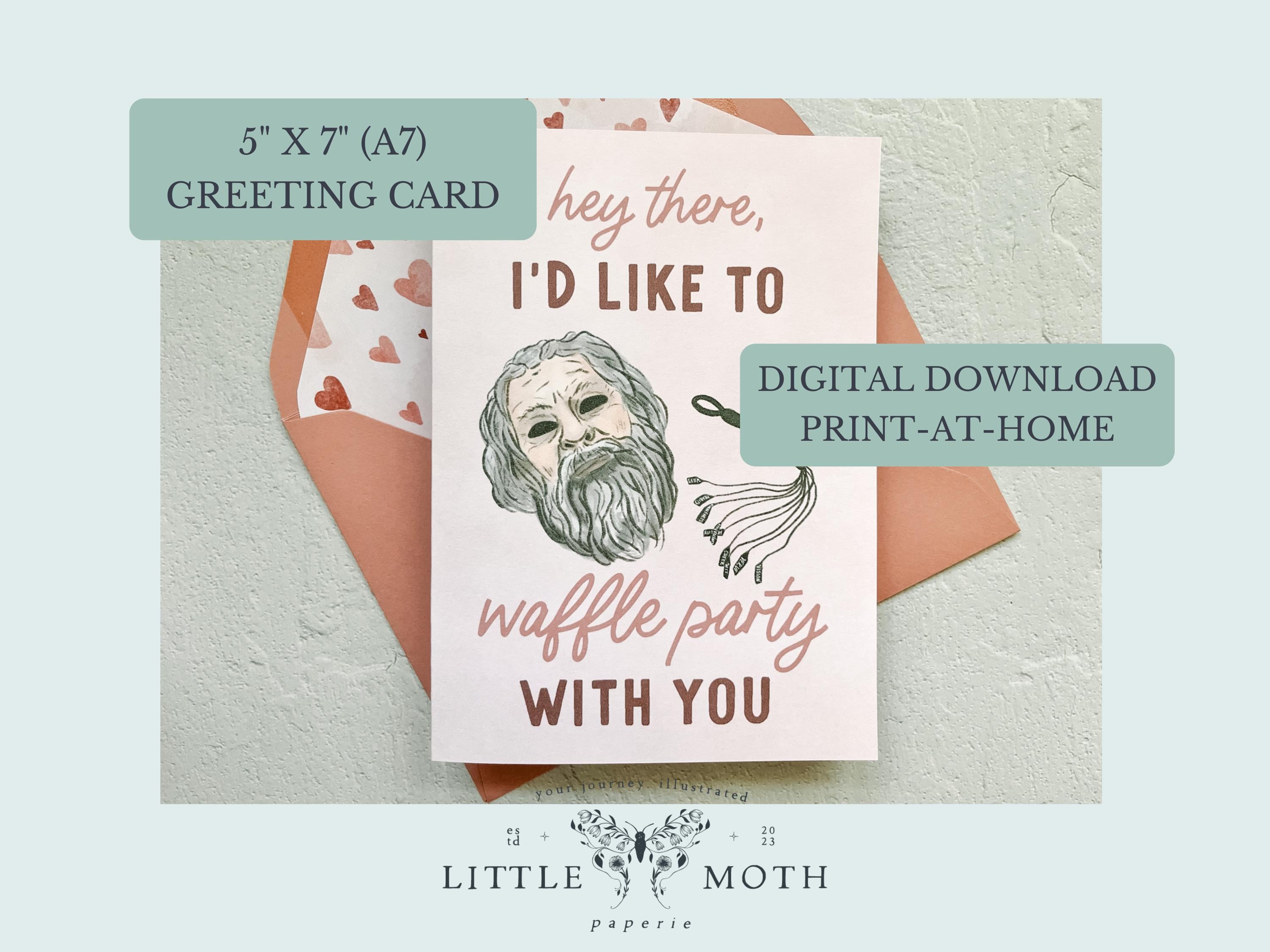 Printable Severance TV Show Inspired Valentine | Let's Waffle Party ...