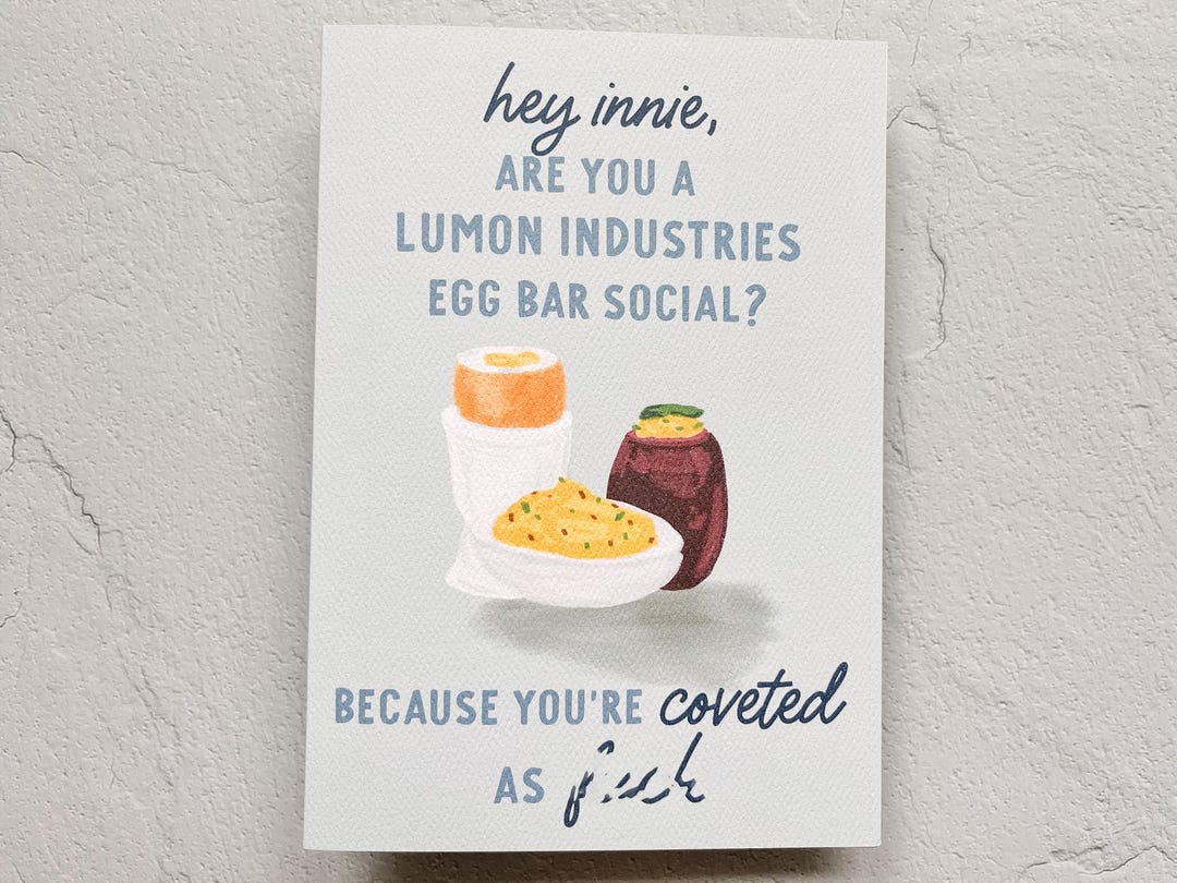 Printable Card Severance TV Show Themed Greeting Card | Egg Bar NSFW ...