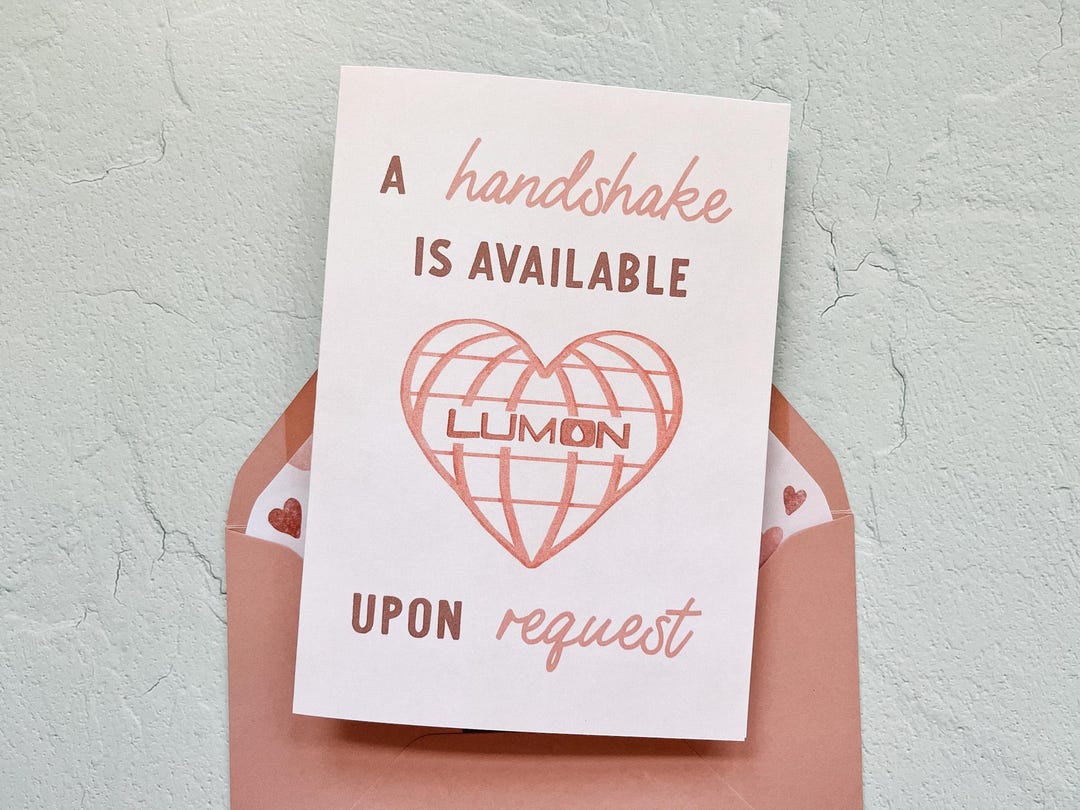 Printable Card Severance TV Show Themed Greeting | Handshake Request ...
