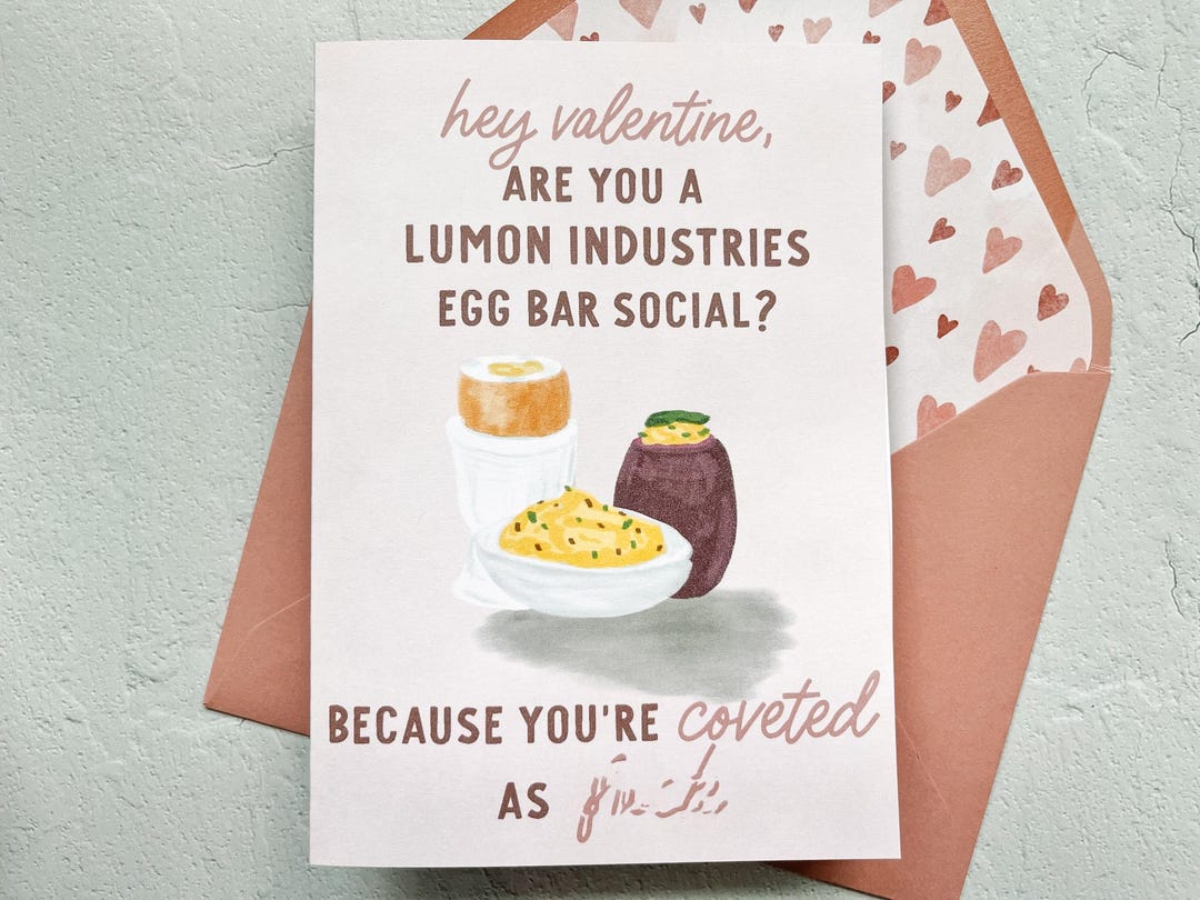 Printable Card Severance TV Show Themed Valentine Egg Bar NSFW Last ...