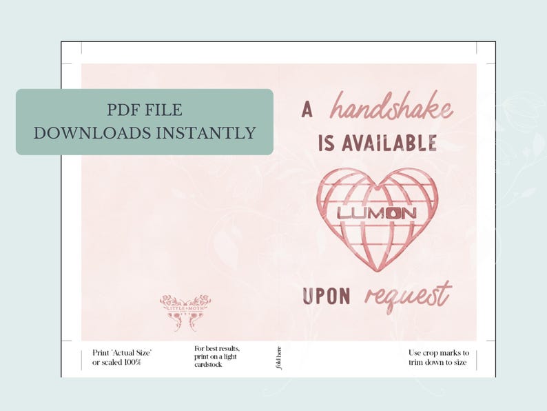 Severance TV Show Inspired Valentine Card | Handshake Available Upon ...