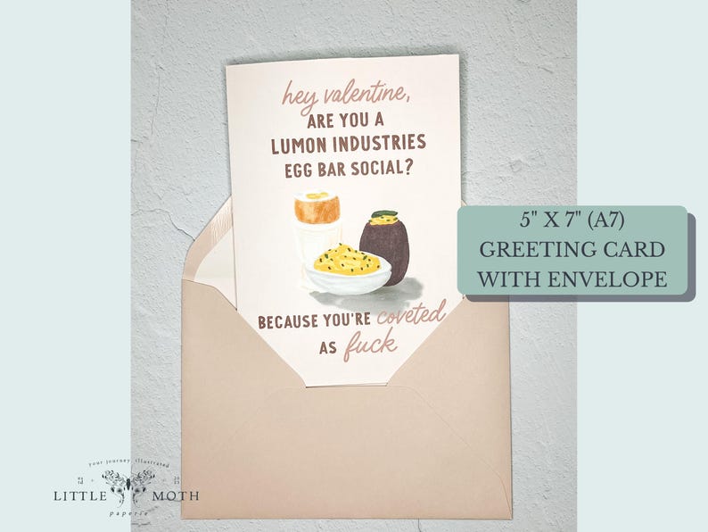 Cheeky Valentine Card | Severance TV Inspired | Coveted AF Egg Bar ...