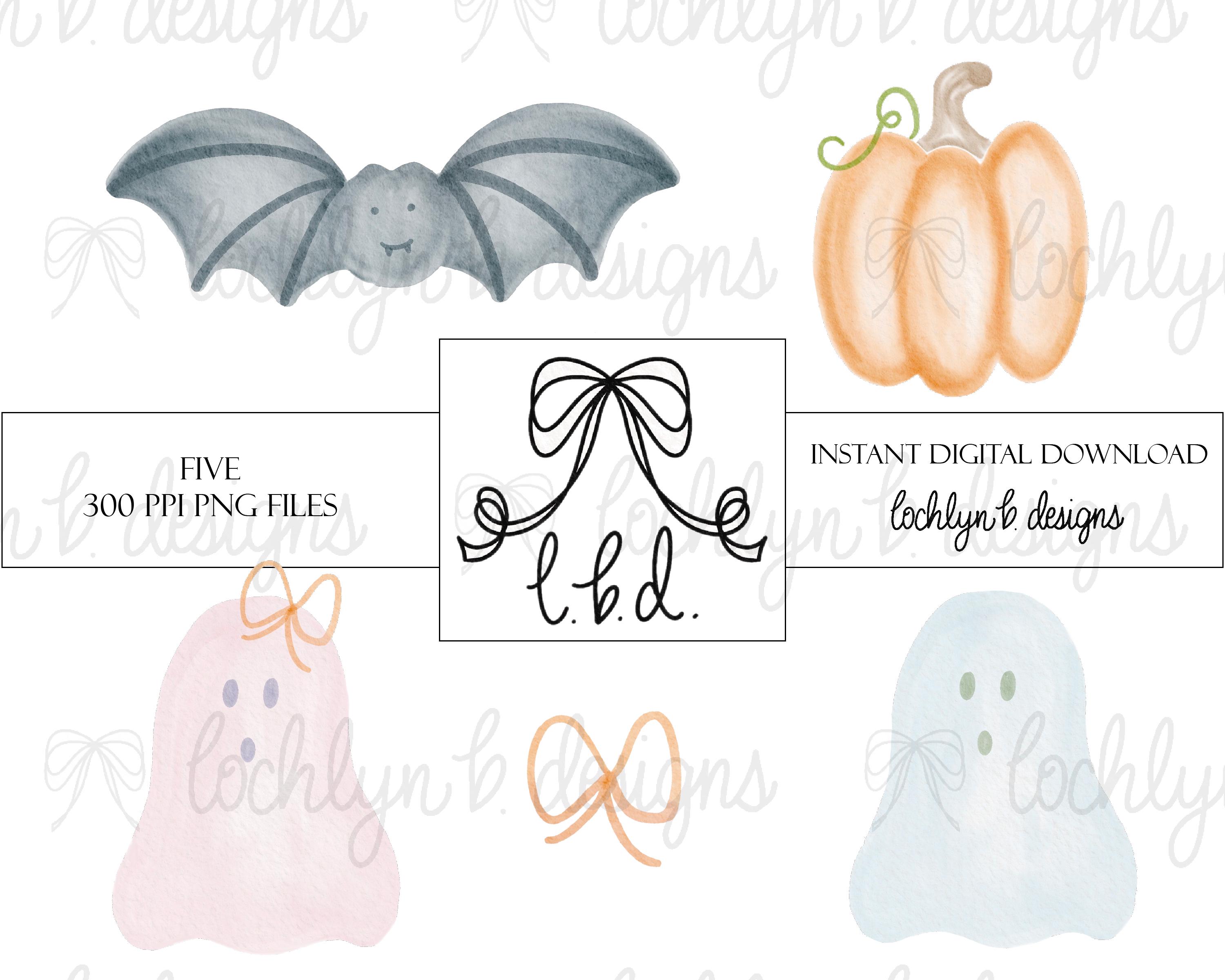 Watercolor Halloween Clip Art Bundle | Instant Download | Digital ...