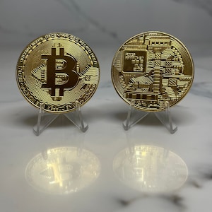 BITCOIN Physical Coin | Collectible Cryptocurrency Money | BTC Souvenir ...