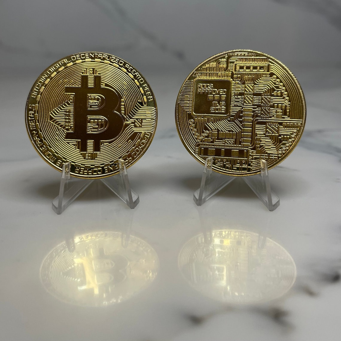 BITCOIN Physical Coin | Collectible Cryptocurrency Money | BTC Souvenir ...