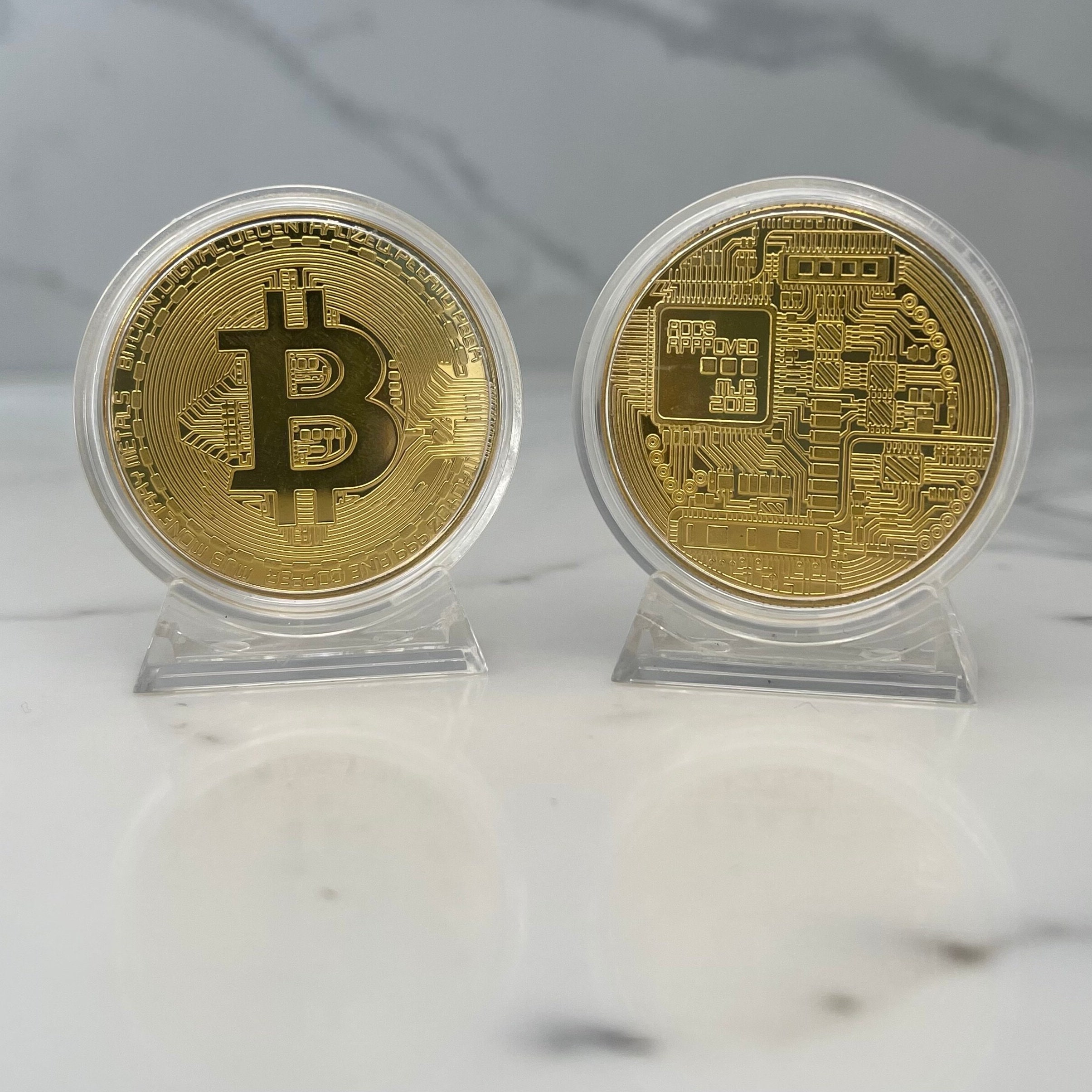BITCOIN Physical Coin | Collectible Cryptocurrency Money | BTC Souvenir ...