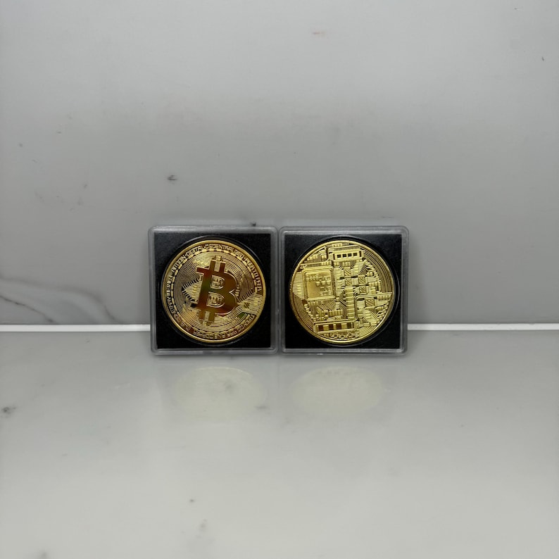 BITCOIN Physical Coin | Collectible Cryptocurrency Money | BTC Souvenir ...