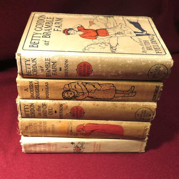 Vintage Book Stack - Etsy