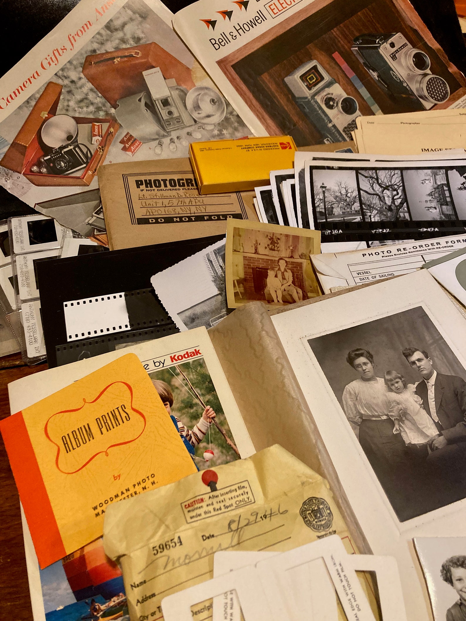 Vintage Photography Ephemera Bundle: Prints, Slides, Olympus Pen-ee ...