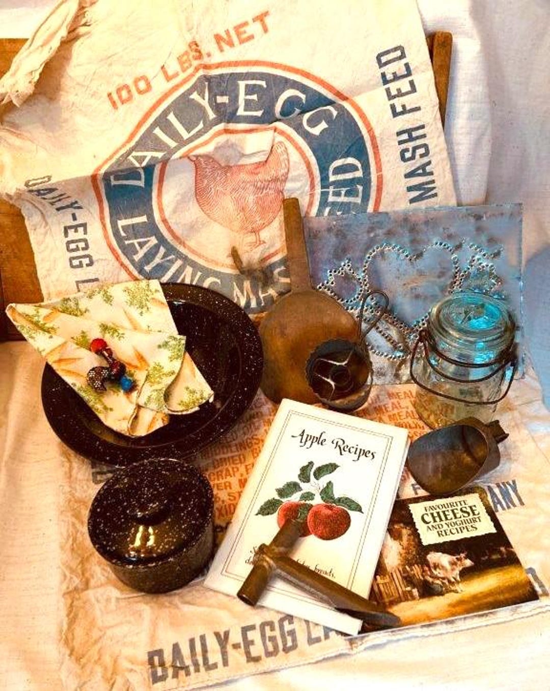 Vintage Farmcore Kitchen Bundle Cottagecore | Cozy Farmhouse Style ...