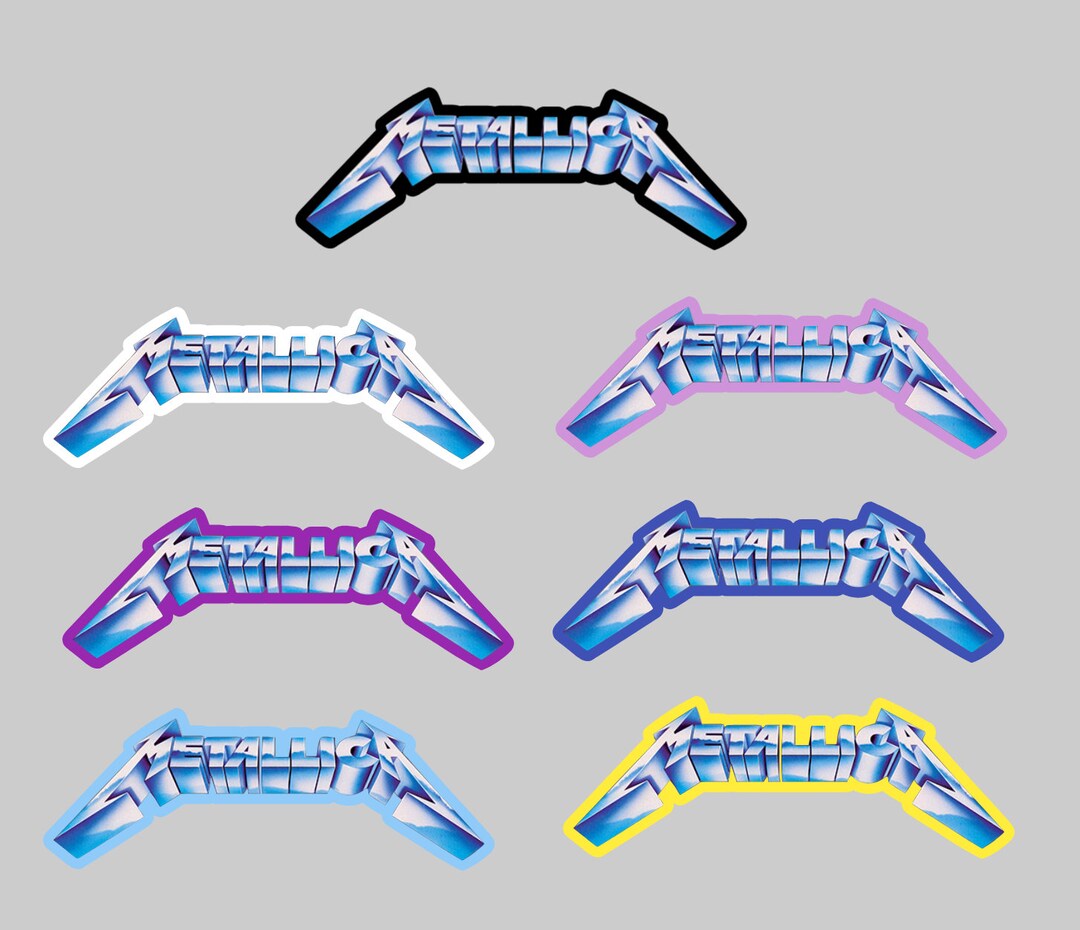 Metallica Logo Sticker Decal / Different Colors - Etsy