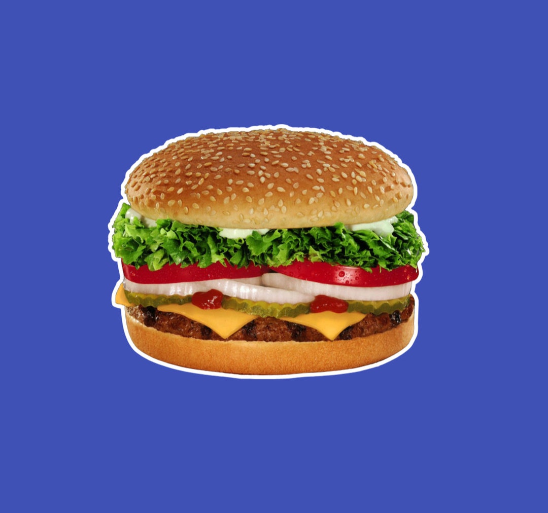 Burger King Whopper Sticker Decal - Etsy