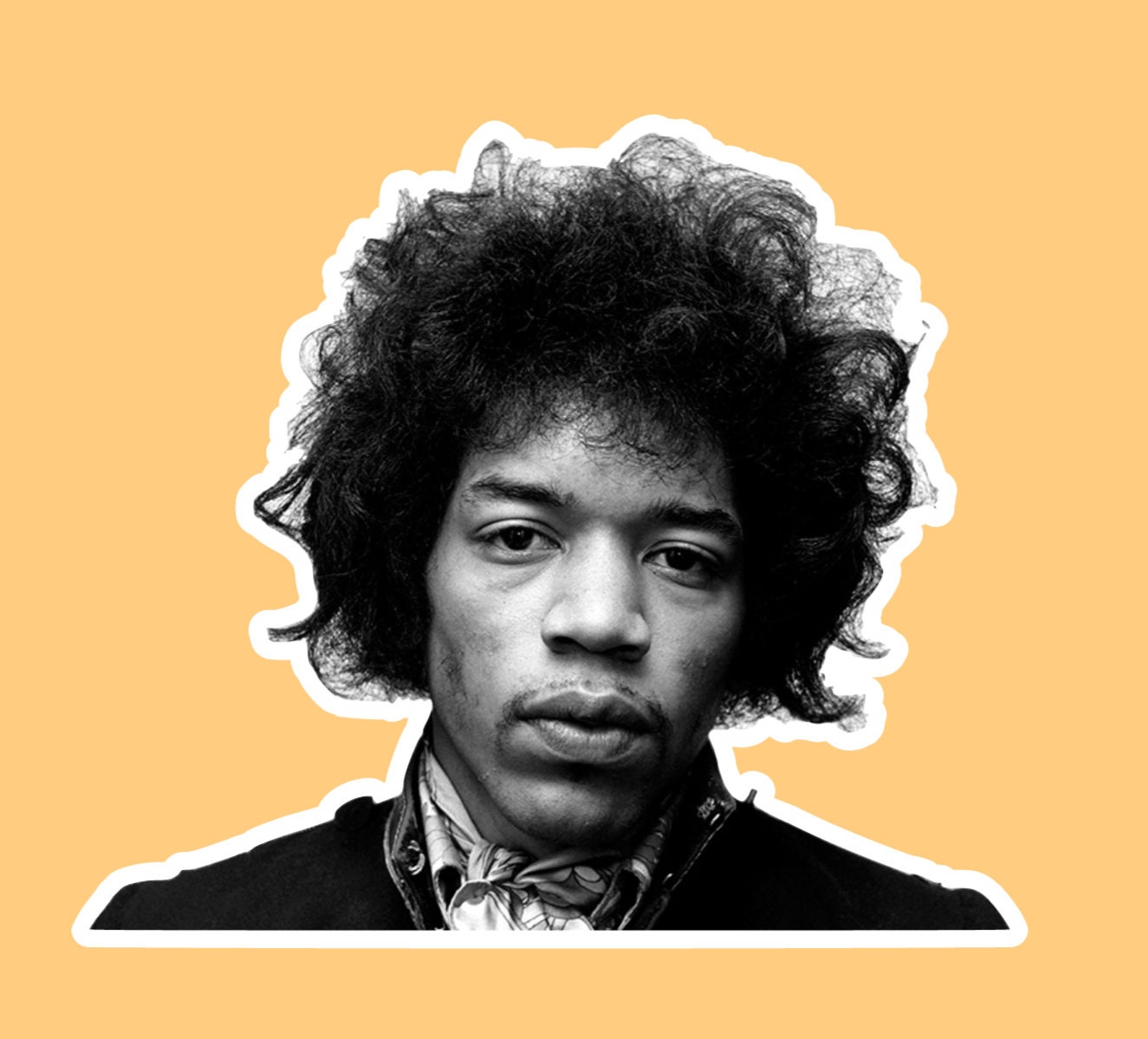 Jimi Hendrix Sticker Decal - Etsy