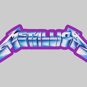 Metallica Logo Sticker Decal / Different Colors - Etsy